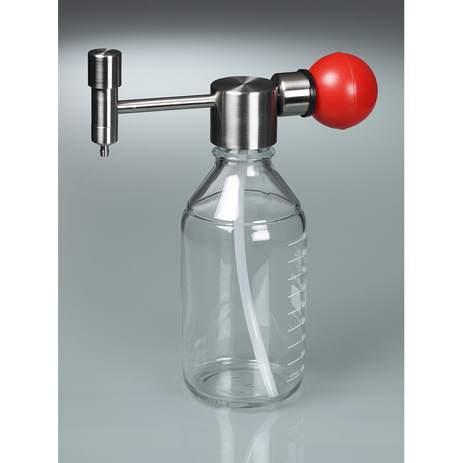 Mini solvent pump - Compact and precise - for safe filling of small quantities mm mm